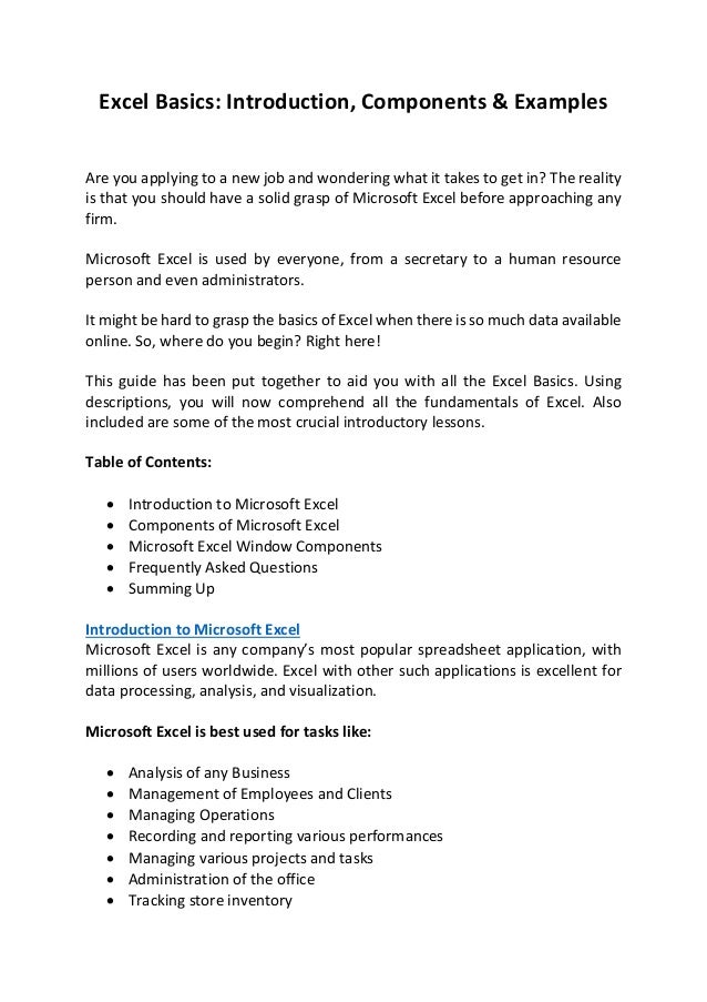 Excel Basics Introduction, Components & Examples.pdf