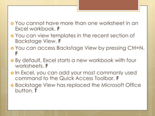 Excel basis | PPT