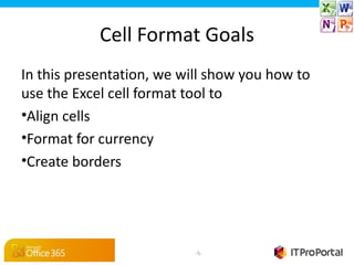 Excel Cell Format for Professional SpreadSheets | PPT