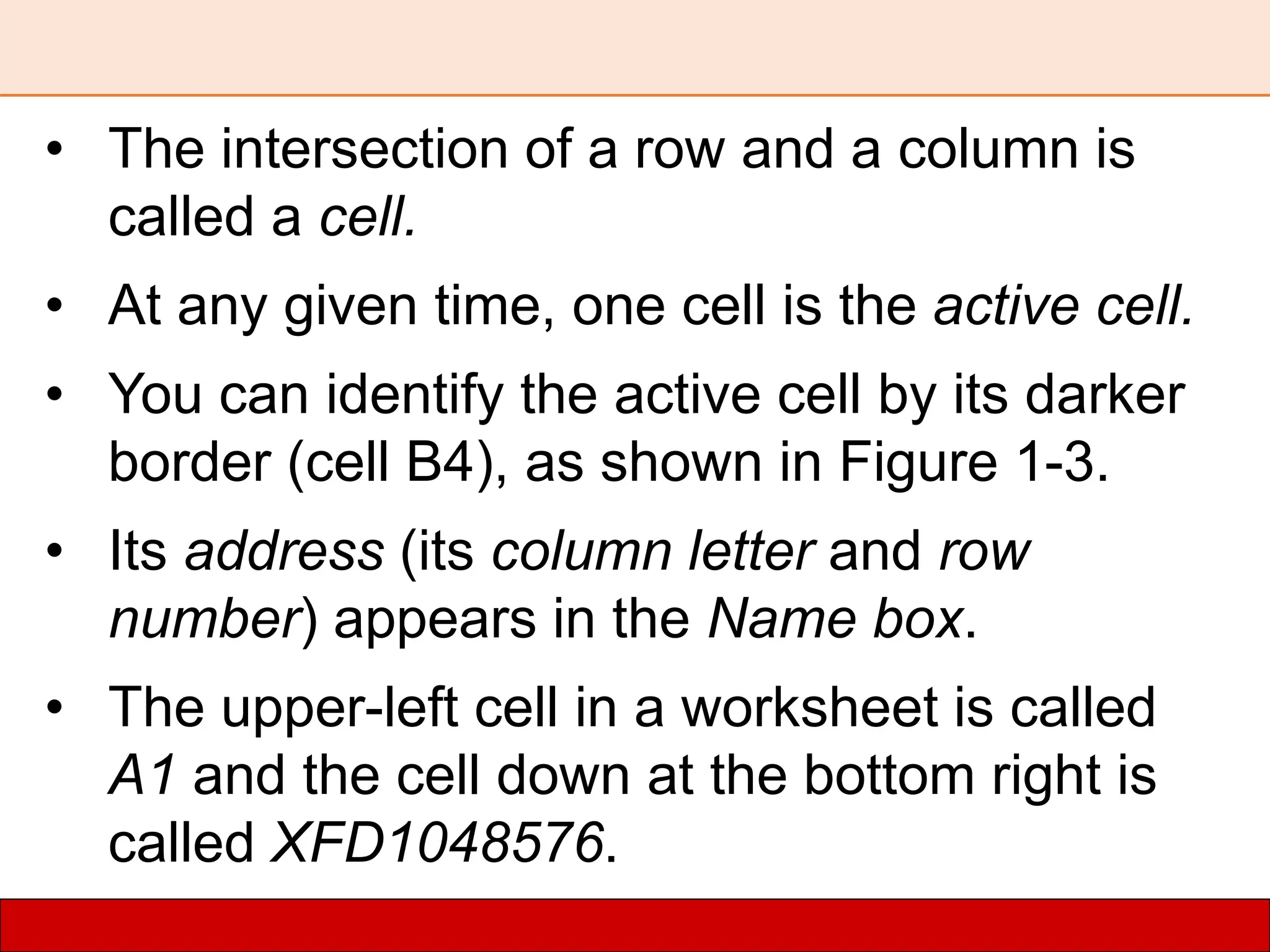 Excel CH 01 Introduction to Spreadsheet.ppt