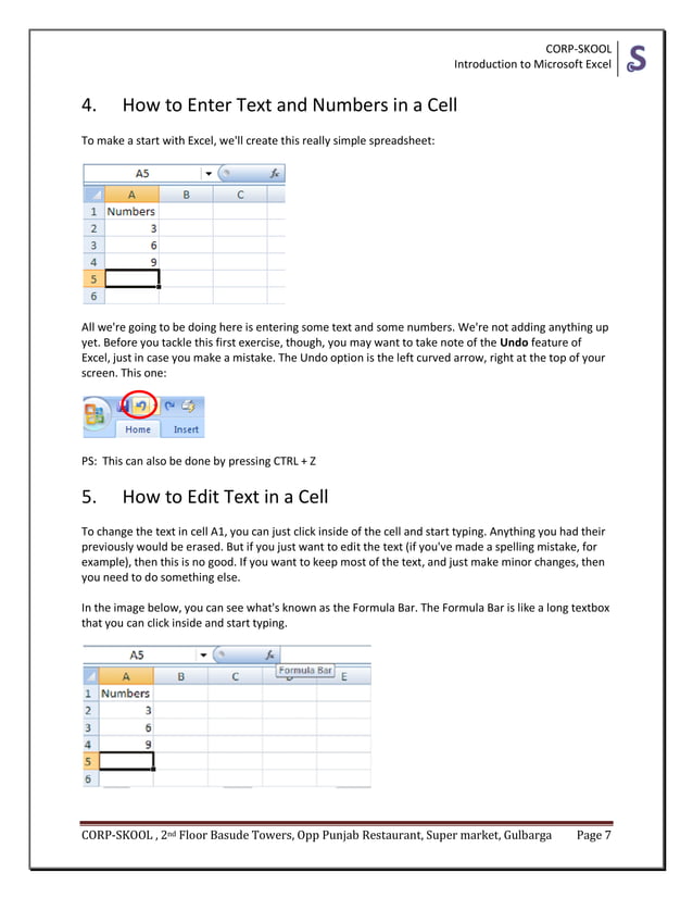 Introduction to Microsoft Excel basics | Excel Intro | Excel | Excel ...