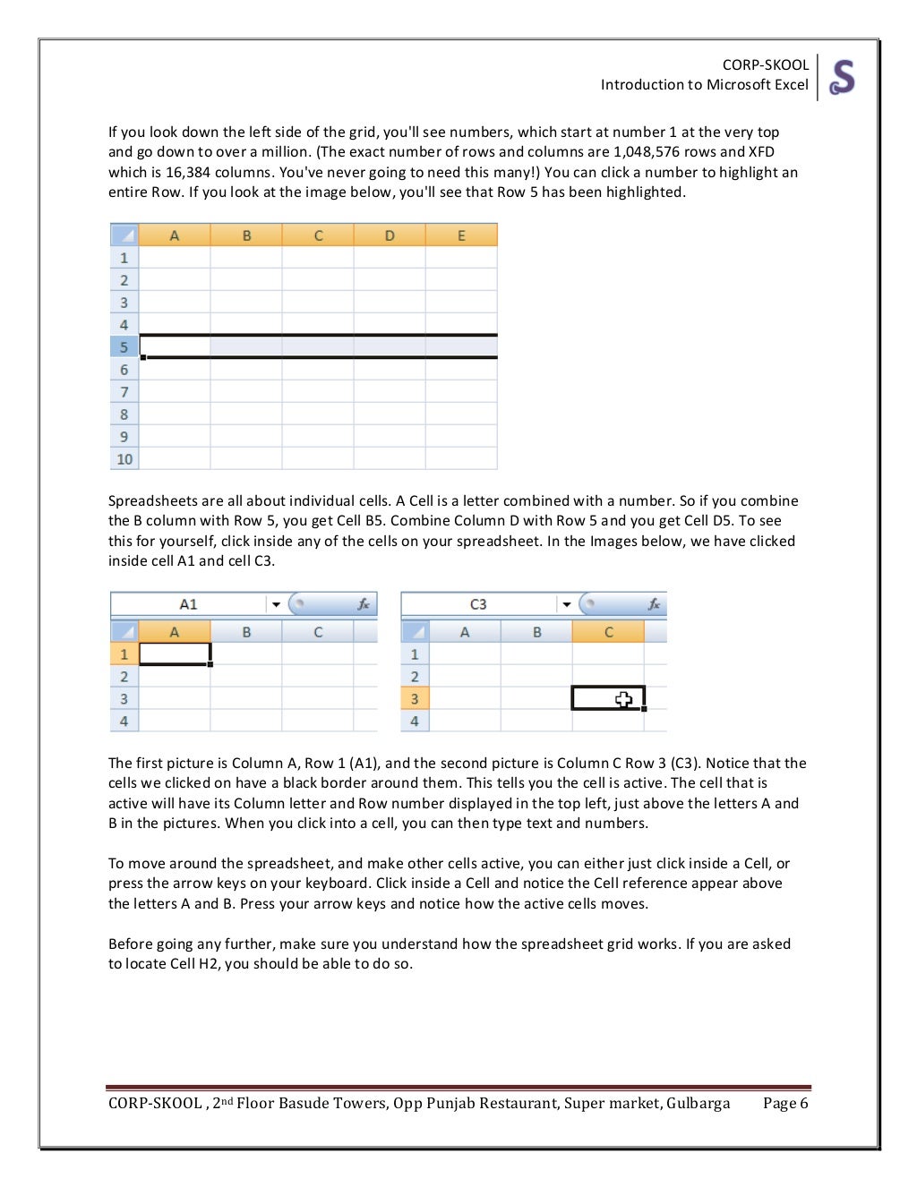 Introduction To Microsoft Excel Basics Excel Intro Excel Excel