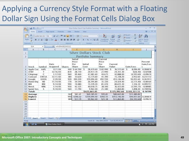 Excel chapter 2 | PPTX