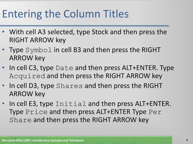 Excel chapter 2 | PPTX