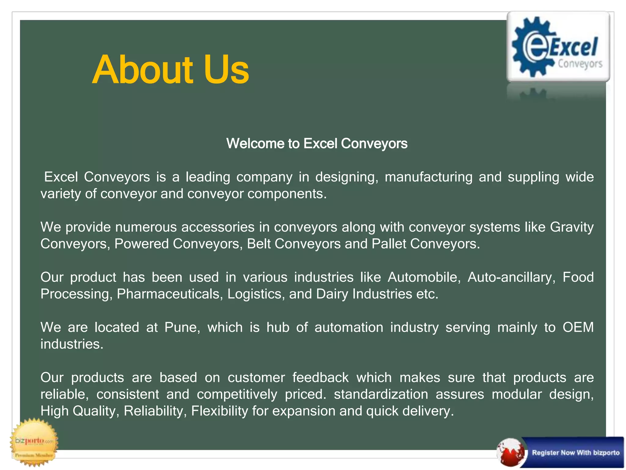 Excel conveyors. | PPT