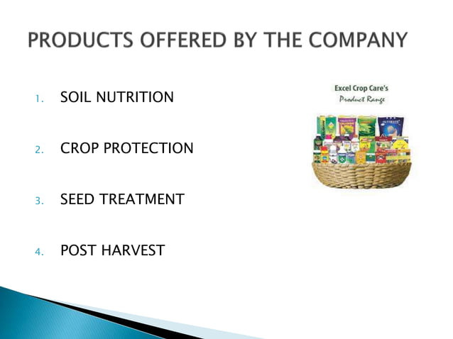 Excel crop care | PPT