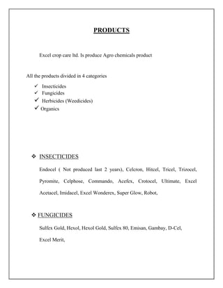 Excel crop care ltd | DOCX