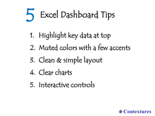 5 Worst Excel Dashboard Mistakes | PPSX | Technology & Computing