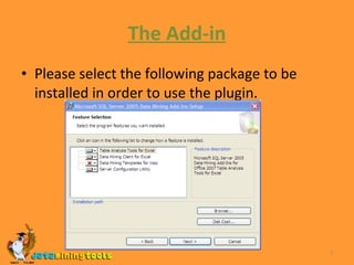 Excel Datamining Addin Advanced | PPT | Databases | Computer Software and Applications