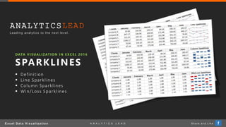 Excel Data Visualization - Sparklines | PPTX