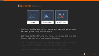 Excel Data Visualization - Sparklines | PPTX | Business | Business and Finance