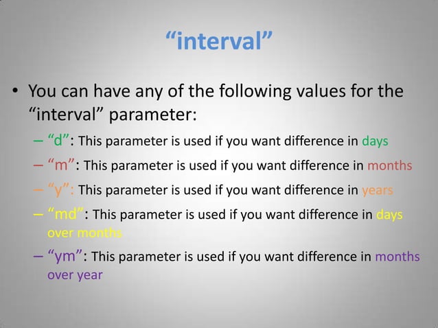 Excel Datediff Function Ppt 5864