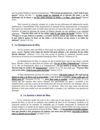 EXCELENCIAS Y ACCIONES DE DIOS MANIFESTADAS EN EL DILUVIO. (PARTE IV ...