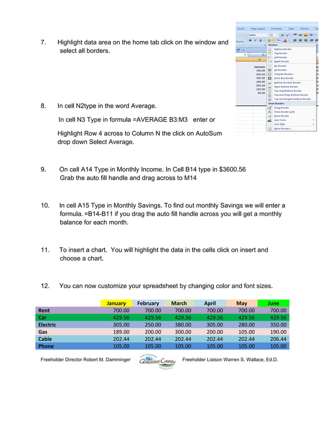 Excel exercise pdf | PDF | Business Accounting & Finance | Business