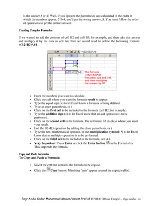 easy EXCEL use | PDF