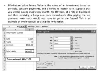 Excel financial tools | PDF