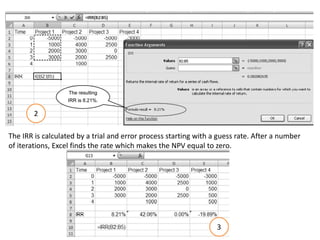 Excel financial tools | PDF