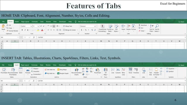 Excel for beginner | PPTX | Desktop Publishing | Computer Software and Applications