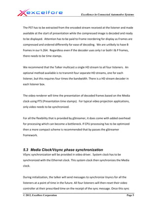 Excelfore Ethernet AVB Software Architecture on ARM Cortex SOCs (White Paper) | PDF