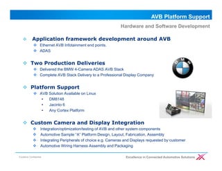 Excelfore releases Full Ethernet AVB Stack for ADAS and Infotainment ...