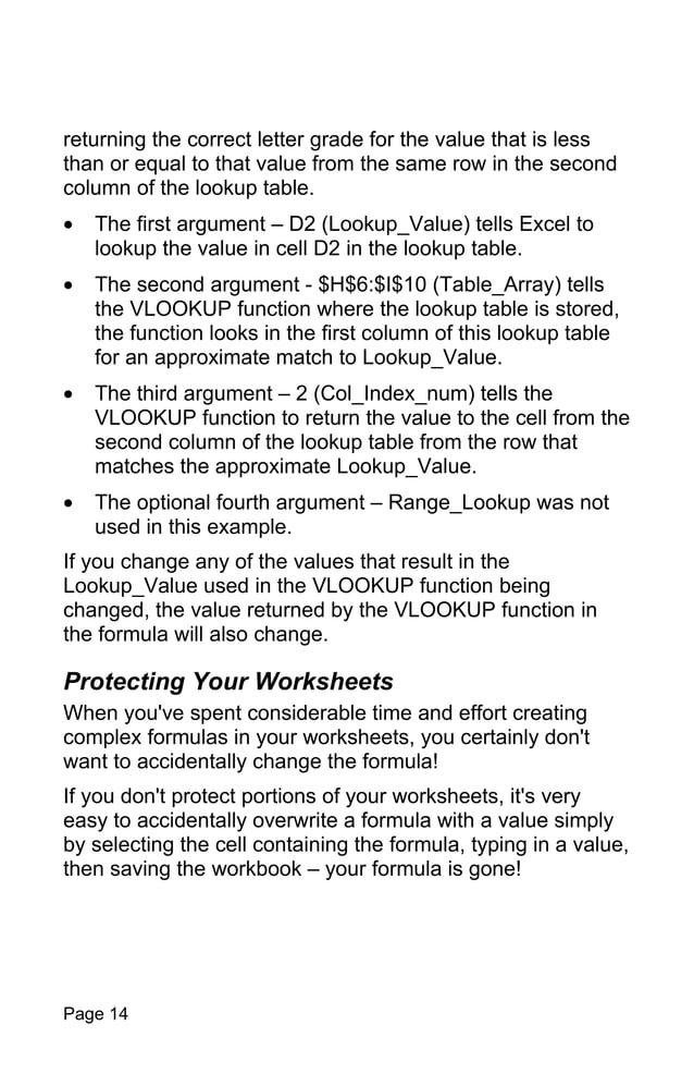 Excel Formula and Function Basics | PDF