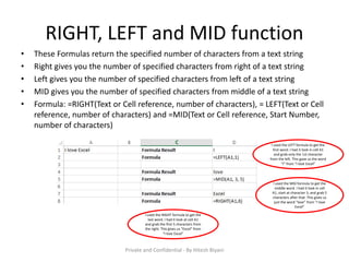 10 Excel Formulas that will help you in any Job | PPTX