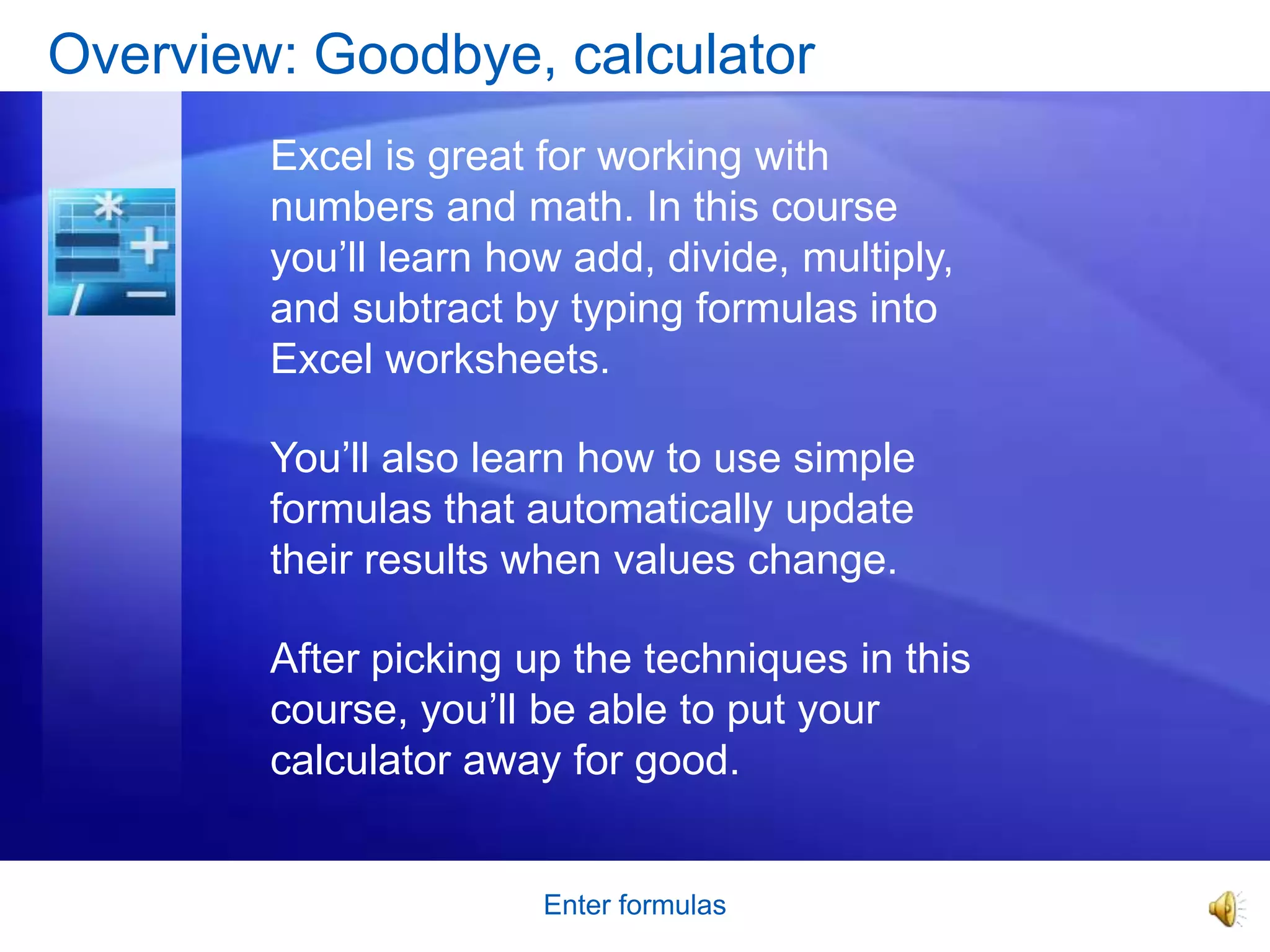 Excel formulas with-example-narration | PPTX