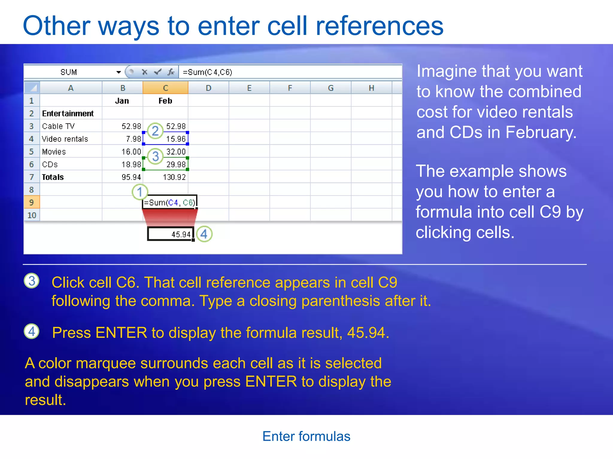 Excel formulas with-example-narration | PPTX
