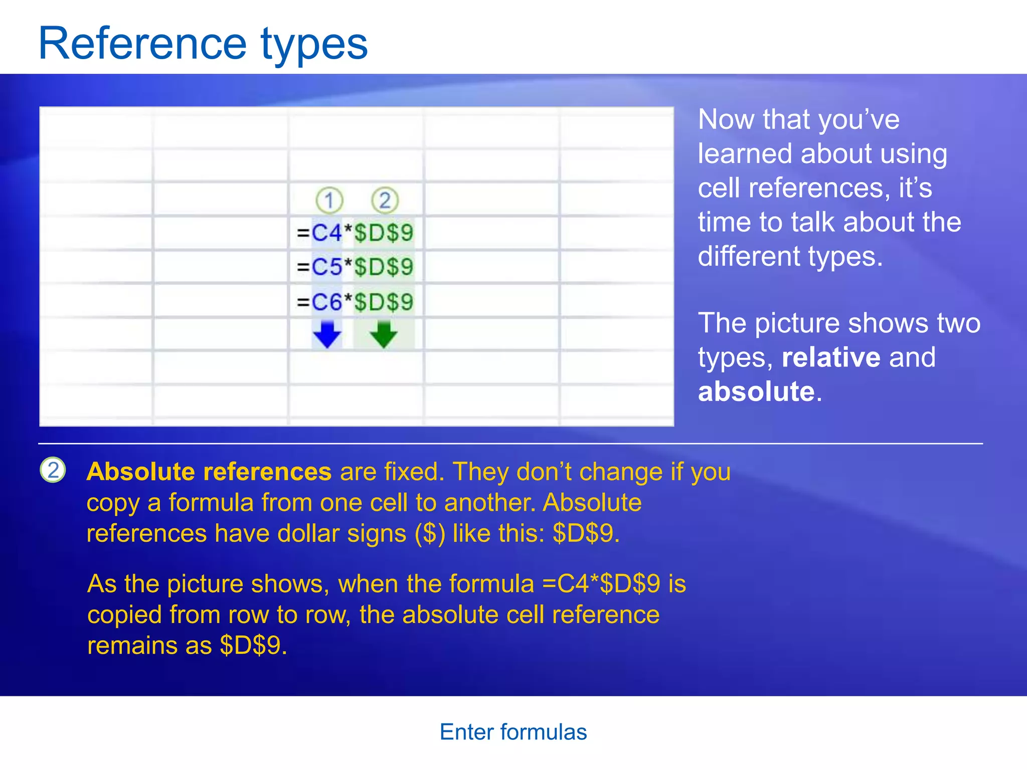 Excel formulas with-example-narration | PPTX