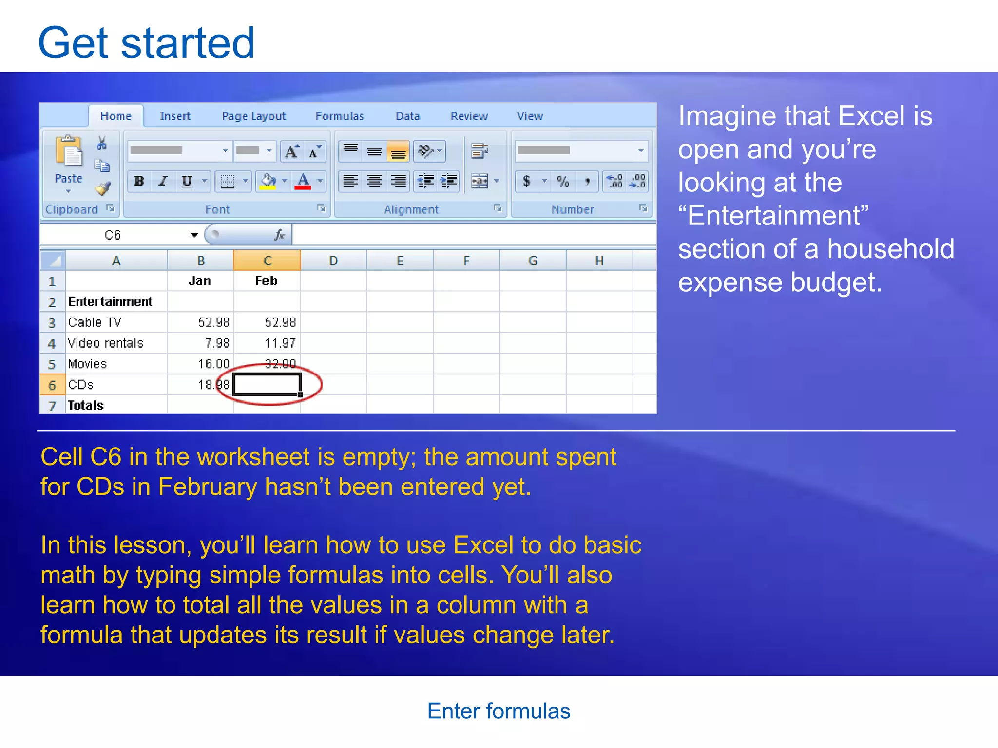 Excel formulas with-example-narration | PPTX