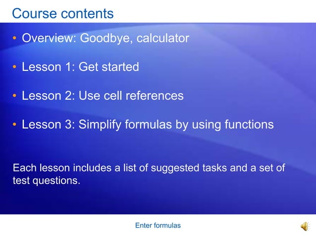 Excel formulas with-example-narration | PPTX