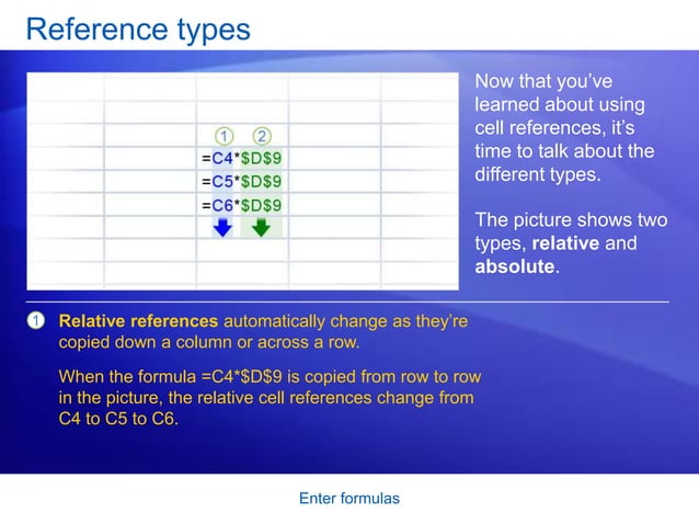 Excel formulas with-example-narration | PPTX