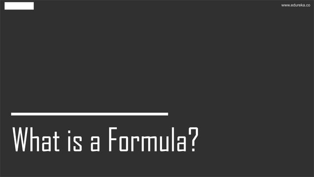 Excel Formulas And Functions Edureka Ppt