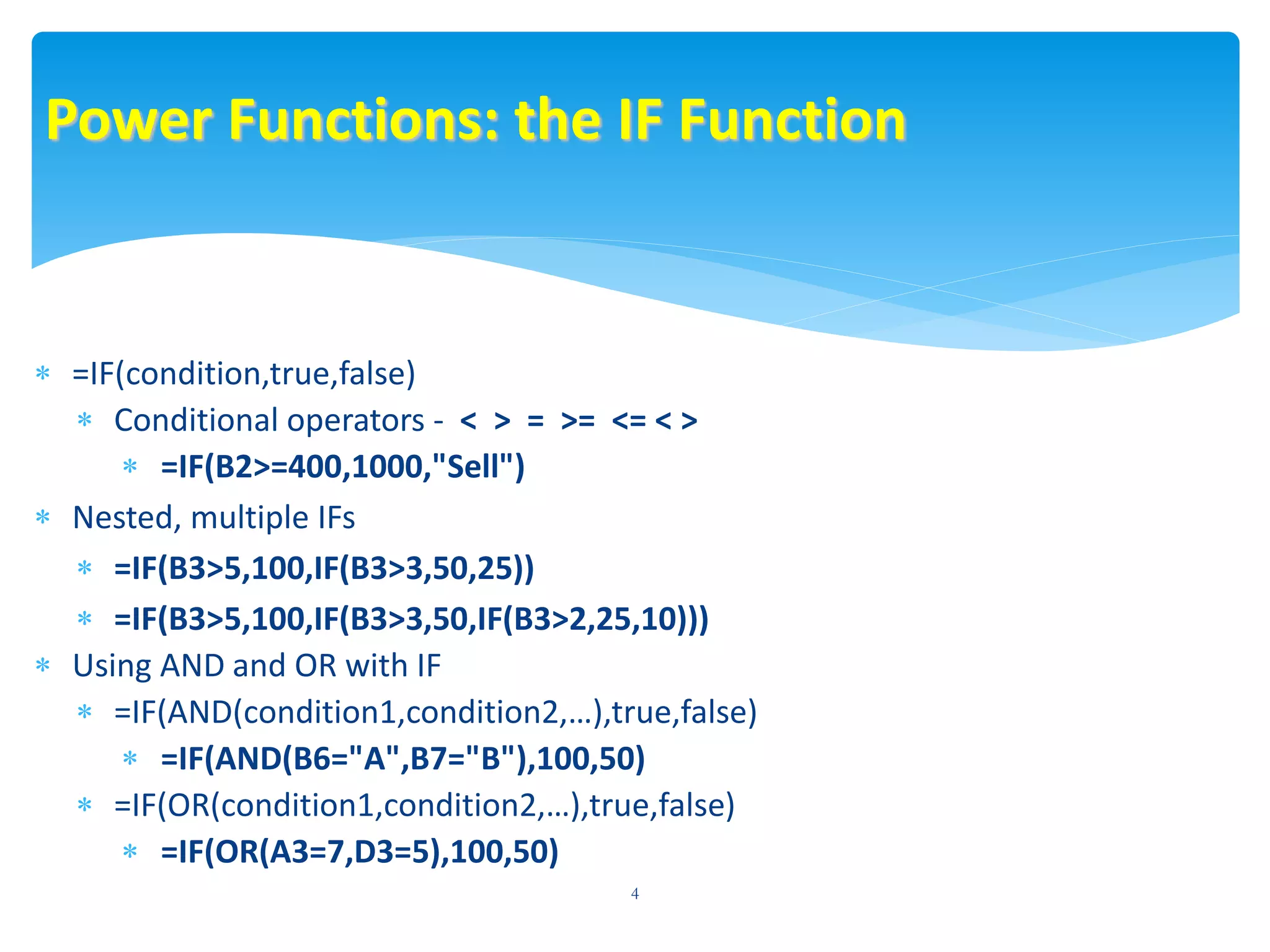 Mastering Excel Formulas and Functions | PPT Mastering Excel Formulas and Functions | PPT