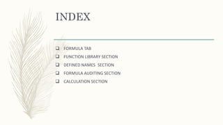 EXCEL FORMULA TAB | PPTX