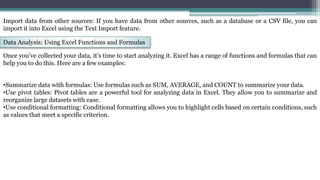 Excel for Students: How to Use It for Academic Research | PPTX
