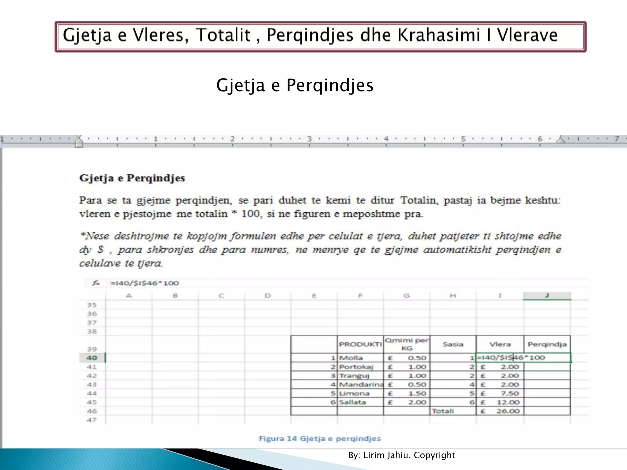 Microsoft Office Excel , Funksionet (Sum,Sumif,Sumifs),Operacionet ...