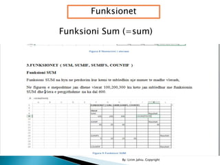 Microsoft Office Excel , Funksionet (Sum,Sumif,Sumifs),Operacionet ...