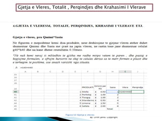Microsoft Office Excel , Funksionet (Sum,Sumif,Sumifs),Operacionet ...