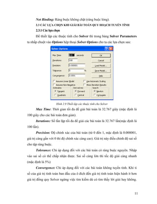 Excel giai bai toan qhtt | PDF