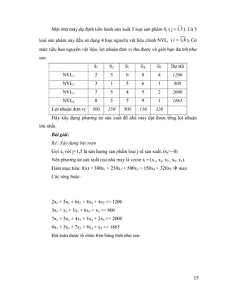 Excel giai bai toan qhtt | PDF