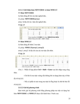 Excel giai bai toan qhtt | PDF
