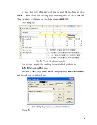 Excel giai bai toan qhtt | PDF