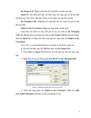 Excel giai bai toan qhtt | PDF