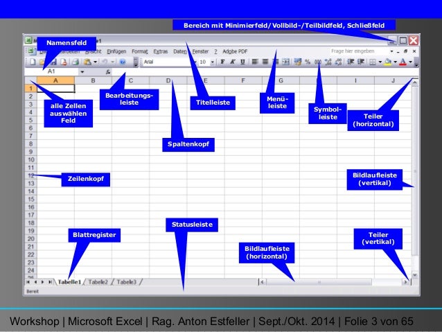 Excel grundlagen tramin