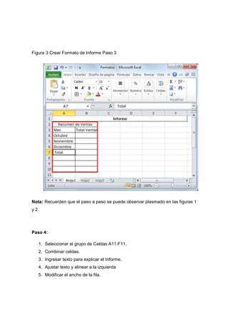 Excel guia 1, formato de informes | PDF