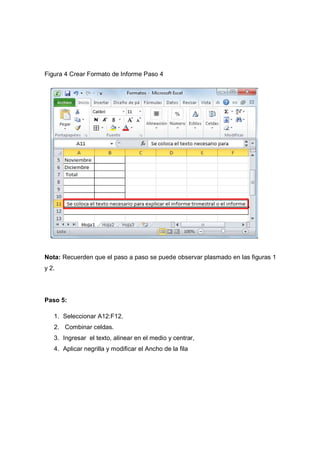 Excel guia 1, formato de informes | PDF