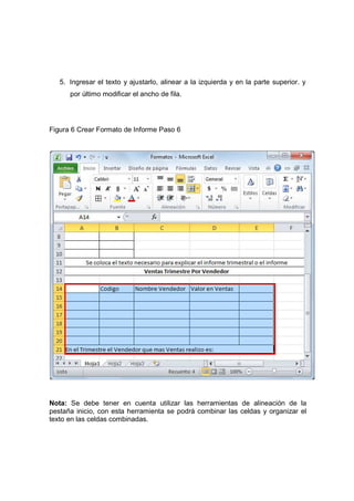 Excel guia 1, formato de informes | PDF