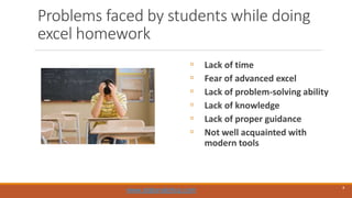 Excel Homework Help | PPT