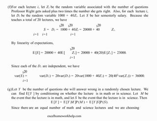 Probabilistic Systems Analysis Homework Help | PPT